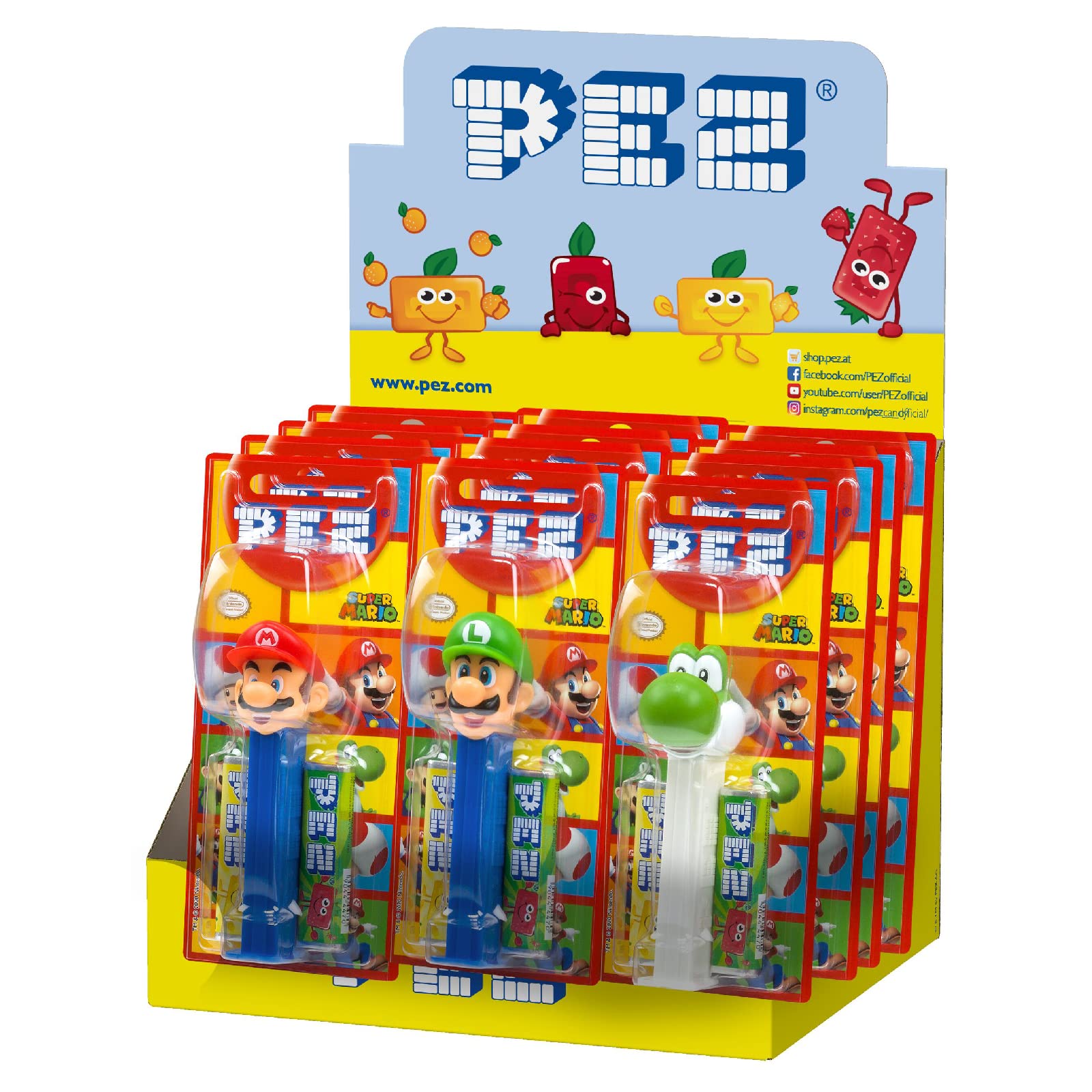 Caramelle Pez Super Mario Espositore da 12pz – EATinerando B2B